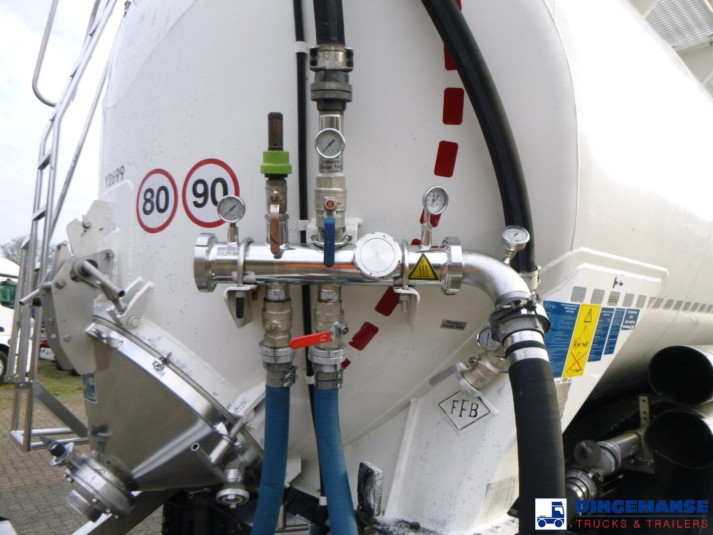 Feldbinder Powder tank alu 63 m3 (tipping) | Tankoplegger ...